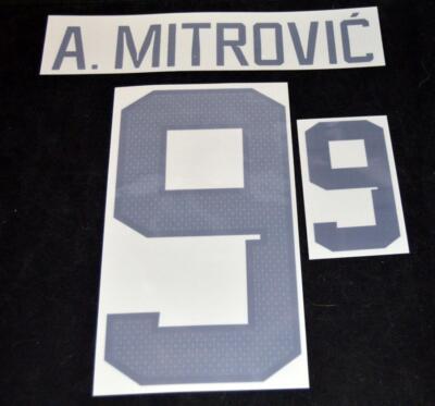Official Serbia Mitrovic 9 2022 world cup Football Name/Number Set away ...