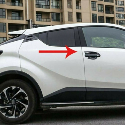For Toyota CHR C-HR 2016-2020 Silver Car Door Handle Cover Trim Sticker ...