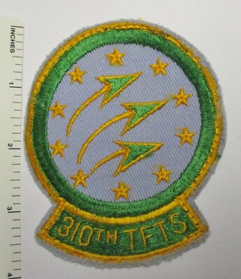US AIR FORCE 310th TFTS TAC FIGHTER TRAINING SQUADRON PATCH Used ...