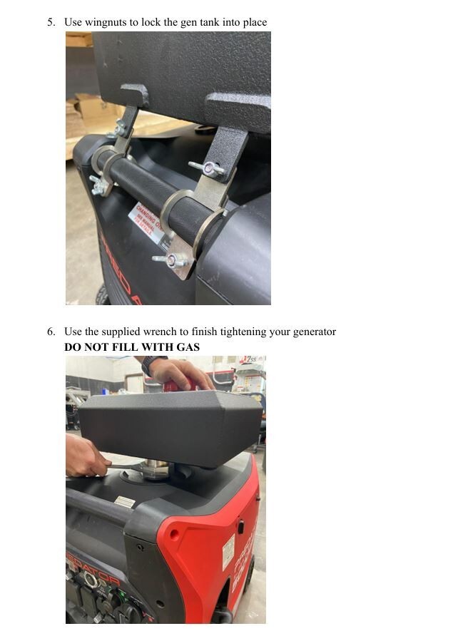 Predator Generator gas tank extended run time kit auxiliary fuel tank ...