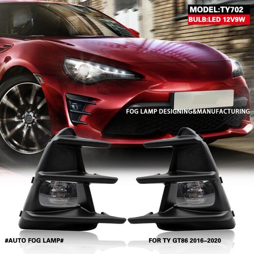 LED Front Bumper Fog Lamp Lights Assembly Set For Toyota GT86 2016-2019 ...