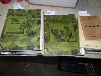 Lot of 16 Vintage Army Manuals and Books Military Qualifications etc 40 ...