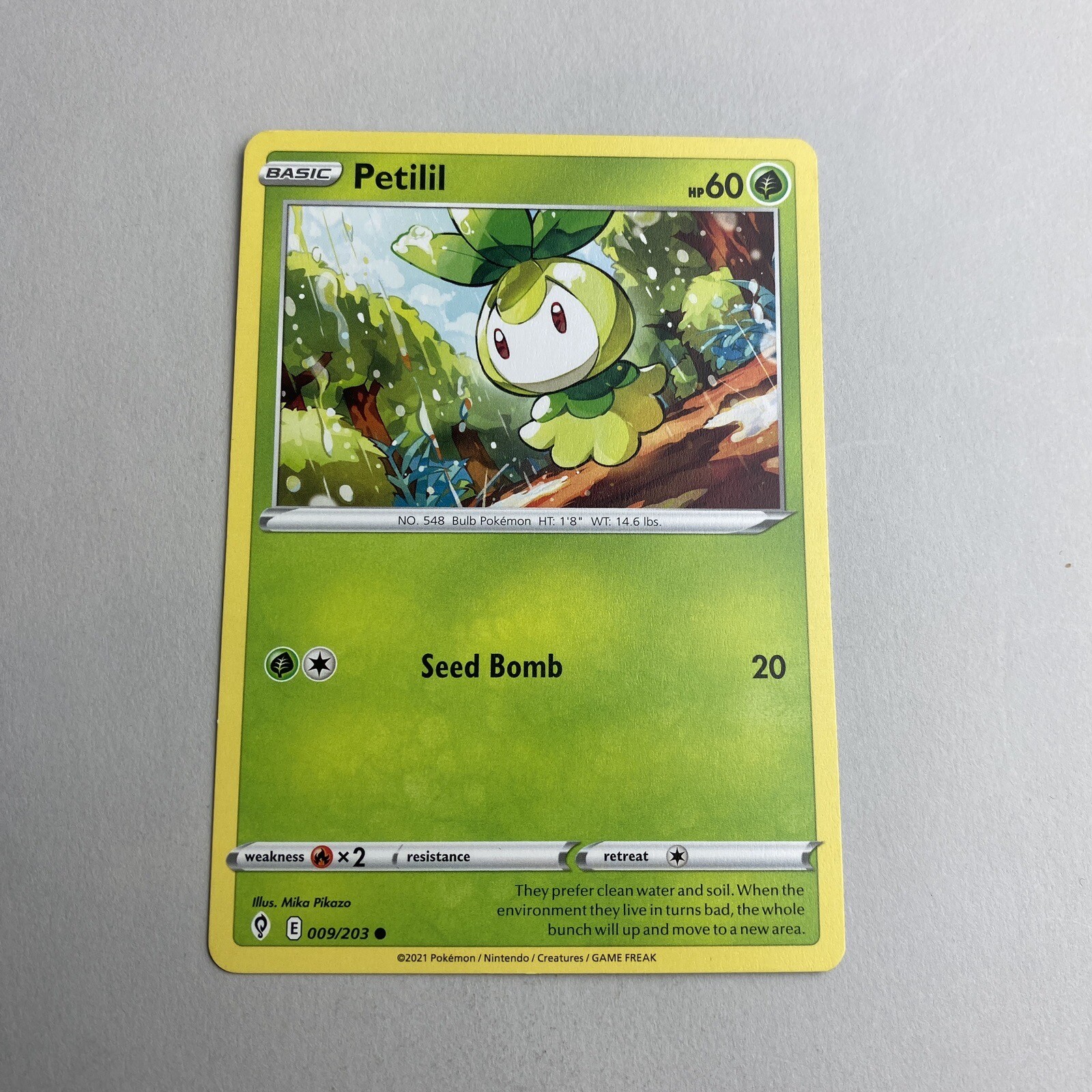 Pokémon Petilil 009/203 Evolving Skies Sword And Shield Common | eBay