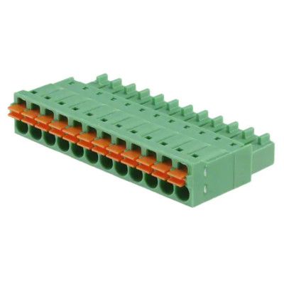 1952364 Terminal Block Plug, 12 Position Female Sockets 0.138" (3.50mm ...