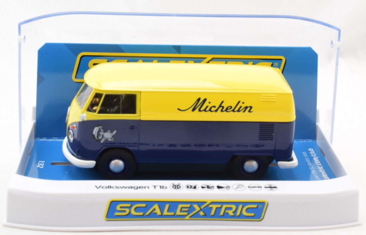 Scalextric "Michelin" Volkswagen Panel Van T1b DPR W/ Lights 1/32 Slot ...
