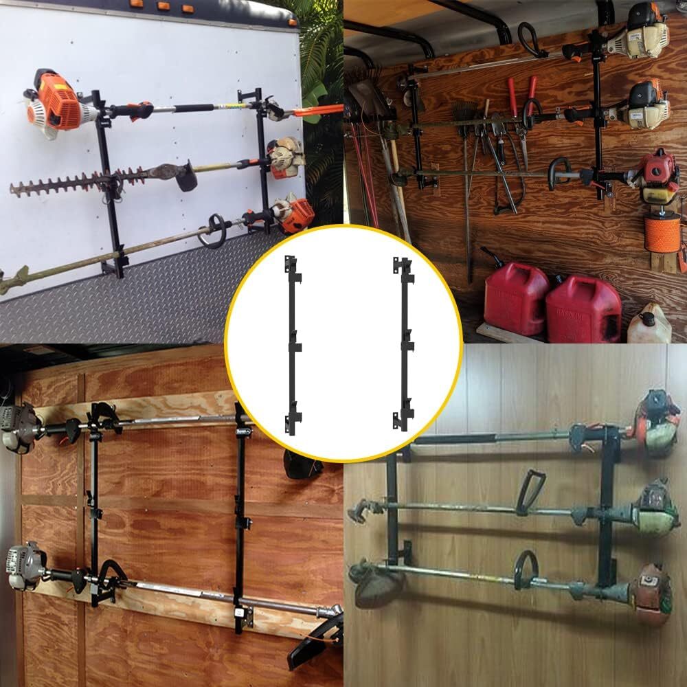 3 Place Lockable Trimmer Rack Trim line Holder for OPEN & Enclosed ...