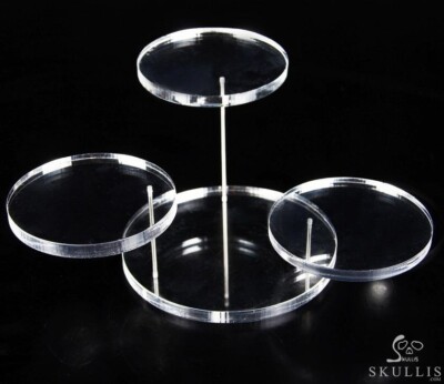 Floating 4 Crystal Skulls Display Stand for 1.5"-2.5" plastic Crystal ...