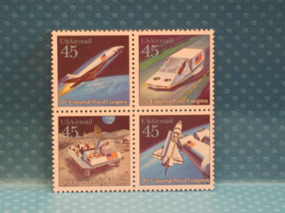 20th Postal Congress - The Future of Mail Delivery Vintage US Stamps ...