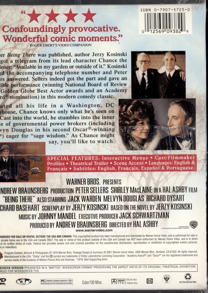 Being There (1979) / Peter Sellers, Shirley MacLaine, Melvyn Douglas ...