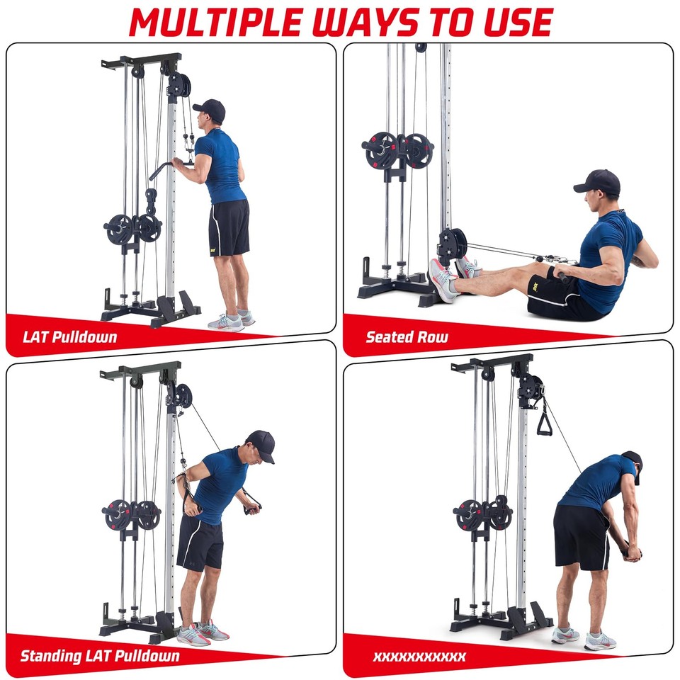LAT Pulldown Machine Row Cable Machine and Low Pulley Station Training ...