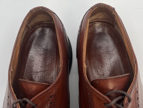 Allen Edmonds Benton Brown Leather Oxfords Dress Shoes Cap Toe Mens ...