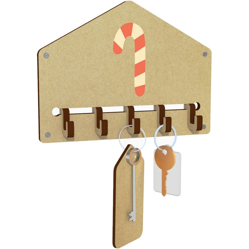 'Candy Cane' Wall Mounted Key Hooks / Holder (WH00094634) | eBay UK