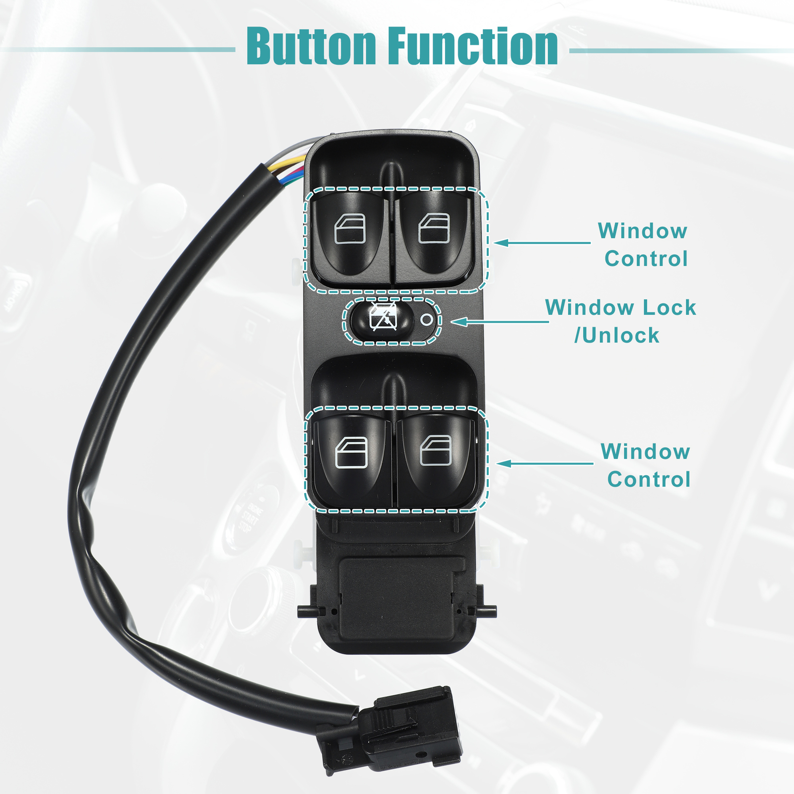 Power Window Switch Front Left Driver Side for Mercedes-Benz G500 2002 ...