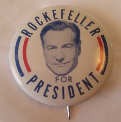 Nelson Rockefeller For President Button Pin US NY Governor VP Political ...