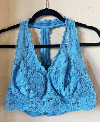 WOMENS MATILDA JANE L Brilliant daydream Aqua Bra Bralette Size Large ...
