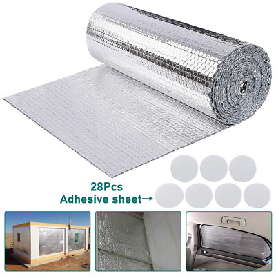 Double Reflective Insulation Foam 59"x 8.2FT Window Aluminum Foil ...