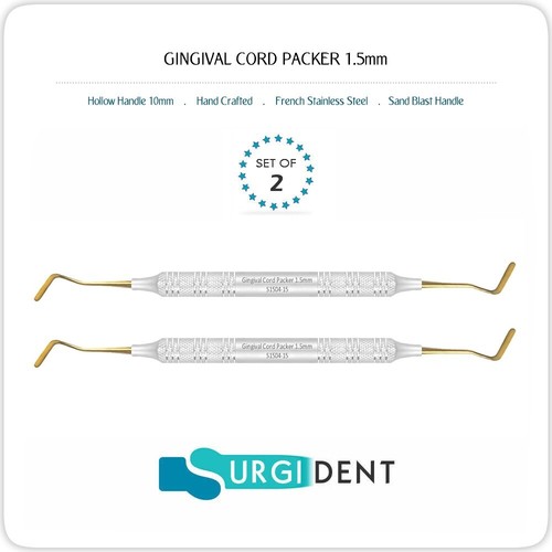GINGIVAL CORD PACKER 1.5mm DENTAL RETRACTION INSTRUMENTS *NON-SERRATED ...