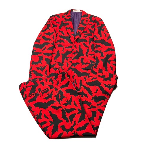 Oppo Suits Mens 'Bat Guy' Suit Size 48 Costume Batman Red Black | eBay