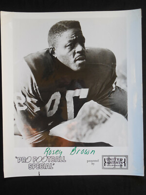 1963 United Artists RARE TV Prem Roosevelt Rosey Brown New York Giants ...