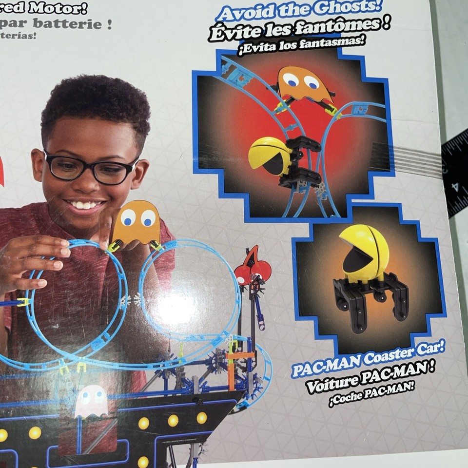K'nex Pac-Man Roller Coaster Building Set 432 Pieces/NEW IN OPEN BOX ...