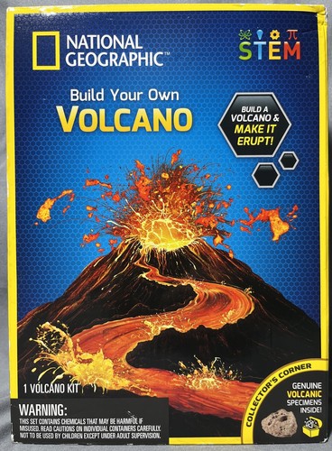 National Geographic Build Your Own Volcano Science Kit 2021 NEW IN BOX ...