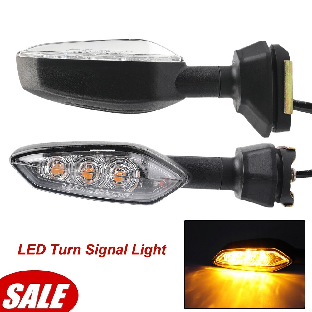 Motorcycle LED Turn Signals Flasher Lights For KAWASAKI KLR650 VERSYS Z ...