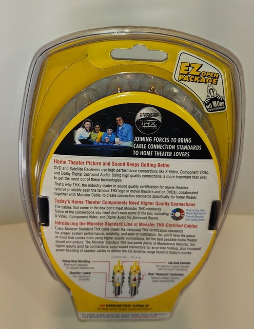 Monster Thx V100 Cv-8 Thx Certified Component Video Cab (50644382130 ...