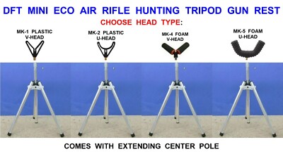 NEW DFT MINI ECO AIR RIFLE TRIPOD HUNTING SHOOTING STICK TARGET GUN ...