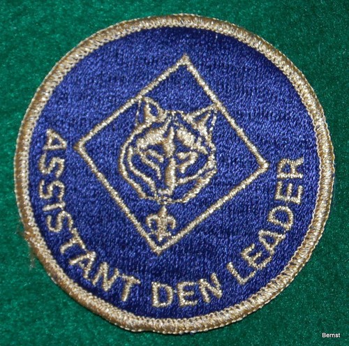 VINTAGE BOY SCOUT - CUB SCOUT ASSISTANT DEN LEADER PATCH - MYLAR | eBay