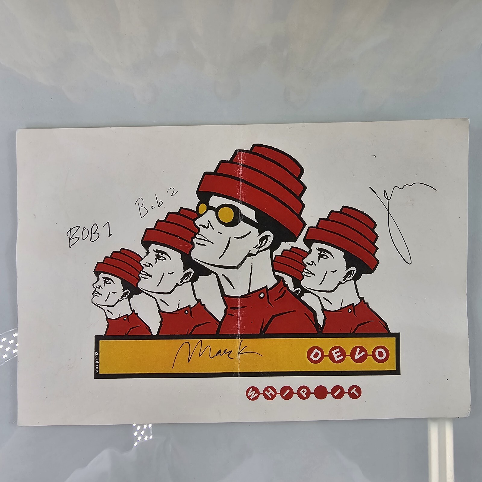 NECA DEVO Whip It Band 5 Figure Box Set Autographed Mini Poster 2005 NO ...