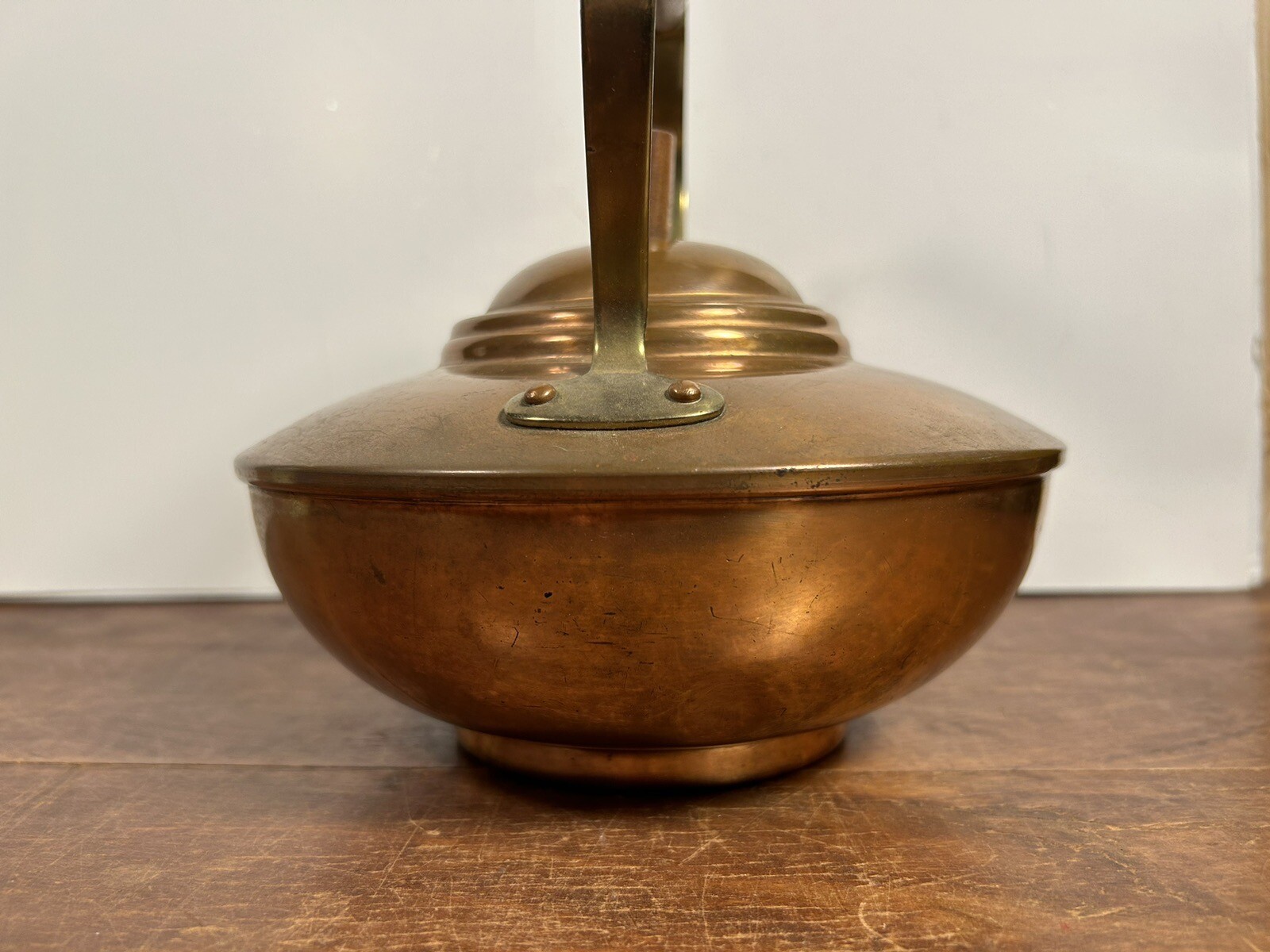 Vintage Copper Tea Pot Kettle Copral Made In Portugal Wooden Handle ...