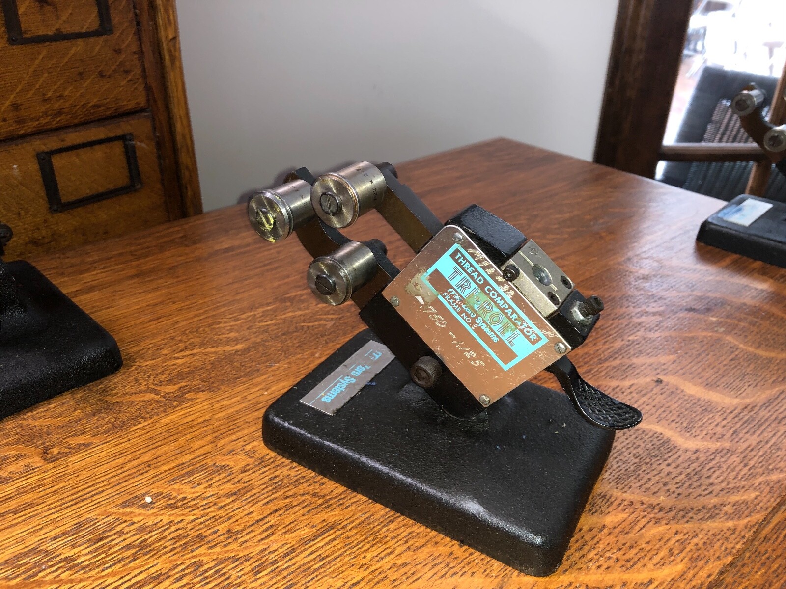 TRI ROLL ITW ZERO SYSTEMS THREAD COMPARATOR FRAME NO. 6 | eBay