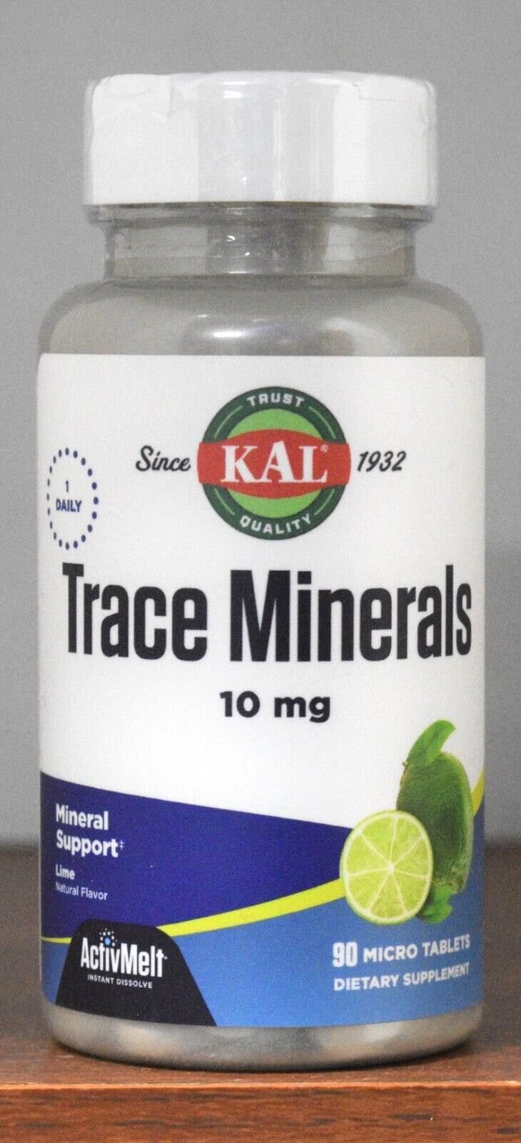 Купить KAL Trace Minerals 10 мг ActivMelt 90 микротаблеток Минеральная ...