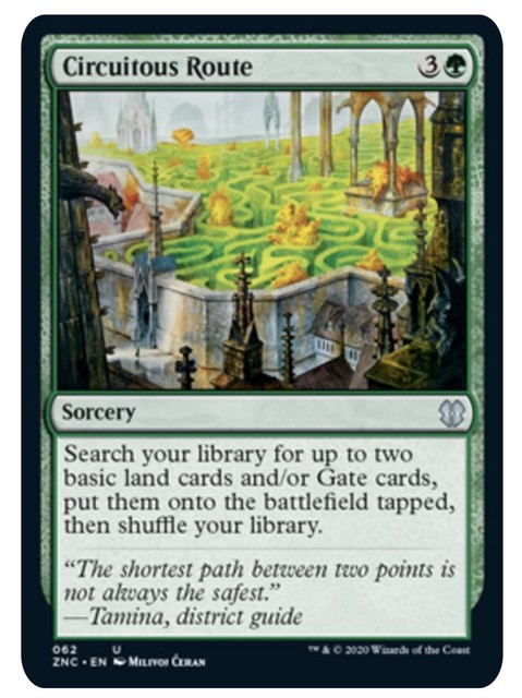 MTG Circuitous Route Commander: Zendikar Rising 062 Regular Uncommon ...