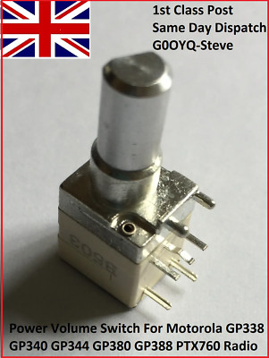 Power Volume Switch For Motorola GP338 GP340 GP344 GP380 GP388 PTX760 ...