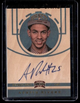 2012-13 Panini Threads Austin Rivers Rookie Auto New Orleans Hornets ...