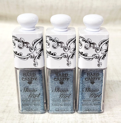 3 x Hard Candy SHOW GIRL Loose Glitter Eyes Face Body Makeup 005 BLUE ...