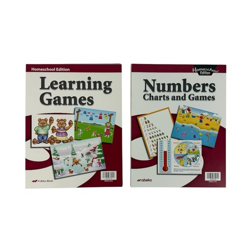 ABEKA Homeschool Edition Learning Games, Numbers Charts & Games K4-K5 ...