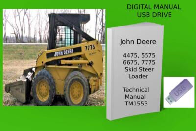 John Deere 4475 5575 6675 7775 Skid Steer Loaders Technical Manual See ...