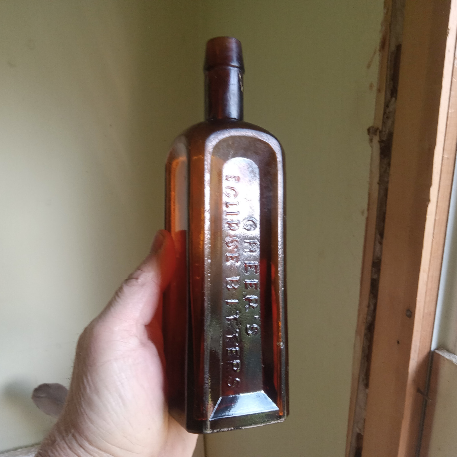 GREER'S ECLIPSE BITTERS APPLIED LIP 1870s LOUISVILLE BOTTLE SUNKEN ...