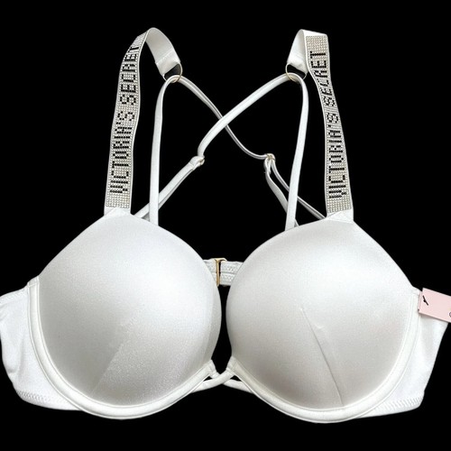 $70 Victorias Secret Swim Bling Shine Strap BOMBSHELL Bikini Bra TOP ...