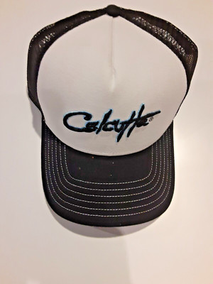 Outdoor Cap Calcutta Mesh Back Hat Adjustable Black and White | eBay