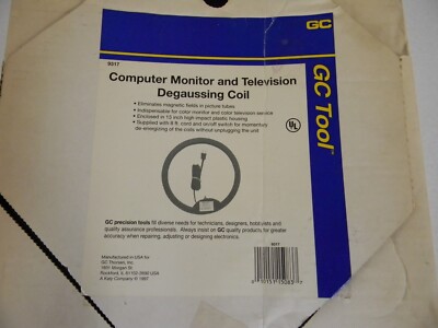 GC Tool 9317 Monitor & TV Television Degaussing Coil Made in USA ...