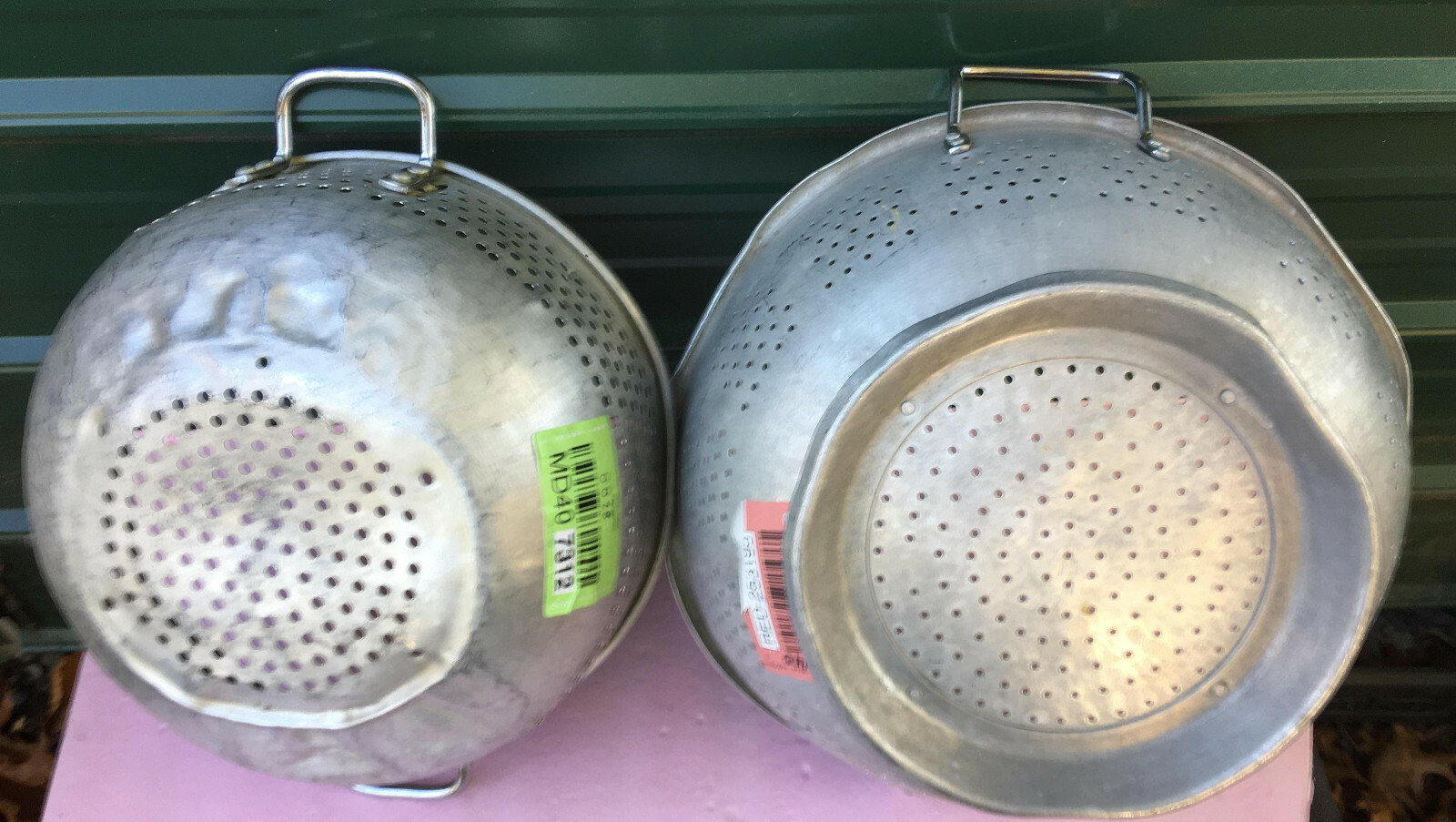 2 Aluminum Colander Strainers commercial lot of 2 | eBay