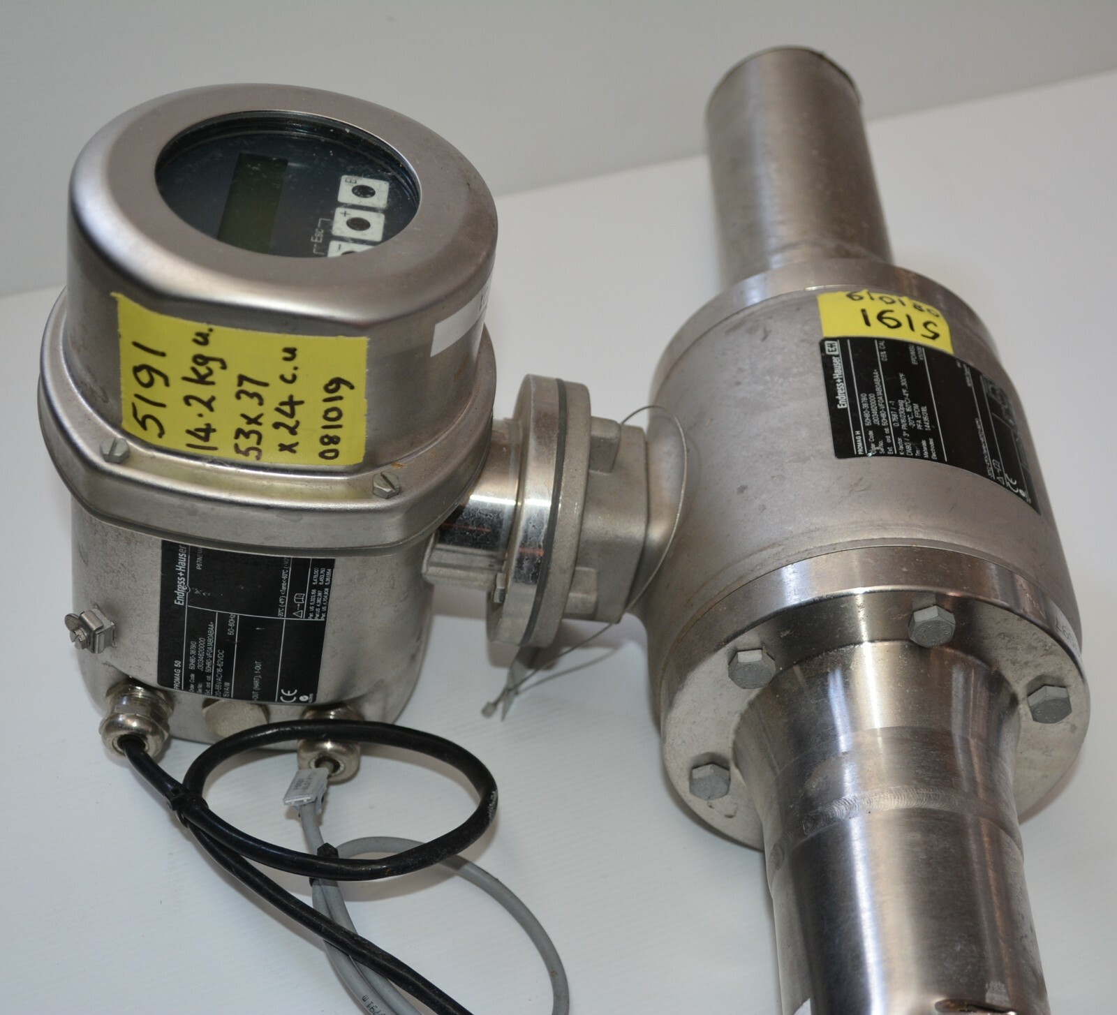 ENDRESS + HAUSER Promag 50 flow transmitter & Promag H 50H80 flowtube ...