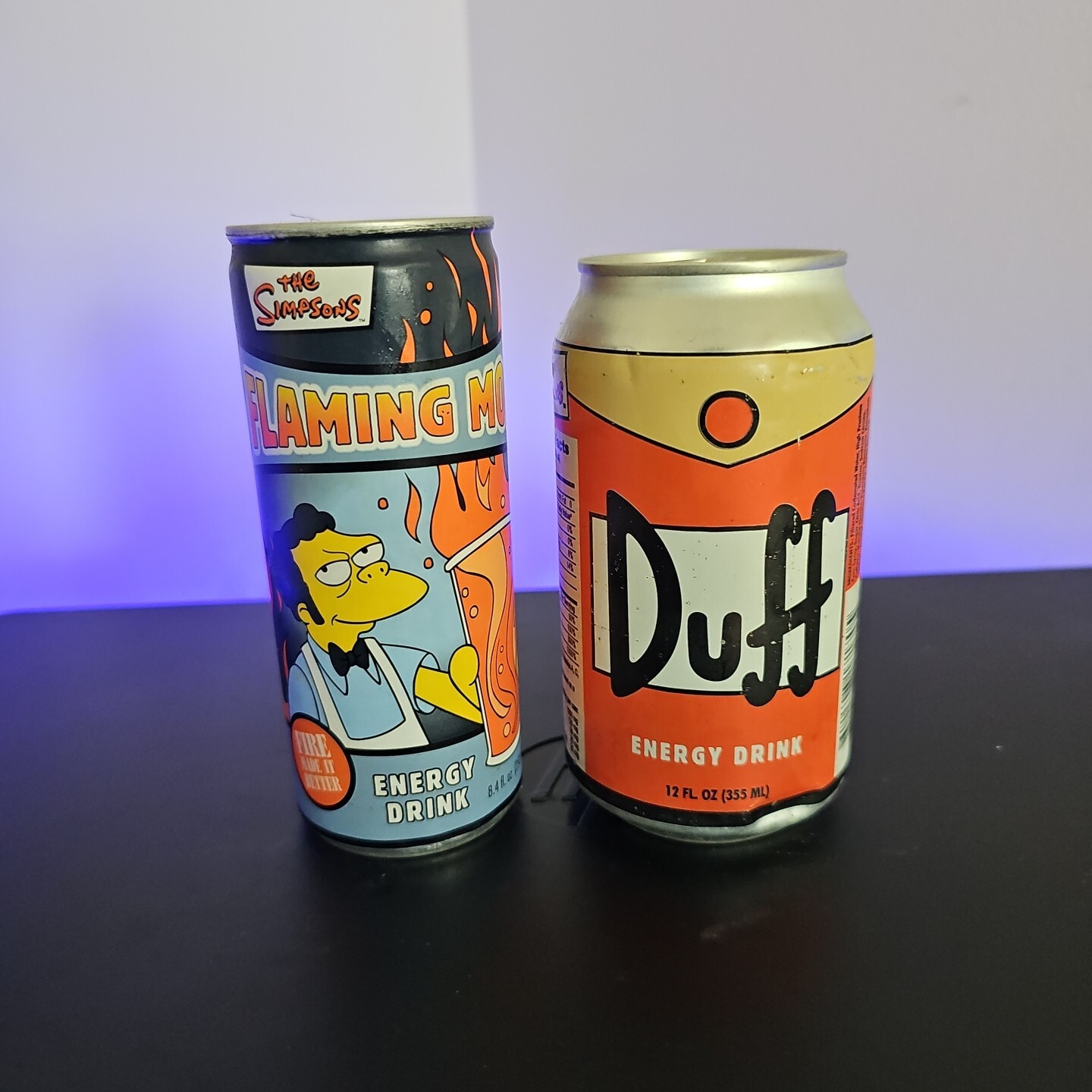 2 Cans of SIMPSONS ENERGY DRINKS (FLAMING MOES & DUFF)= UNOPENED! | eBay