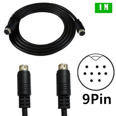 9-Pin Mini Din Male to Male Audio Cable For Audio Equipment ...