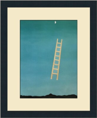 Georgia O'Keeffe Ladder to the Moon Custom Framed Print | eBay