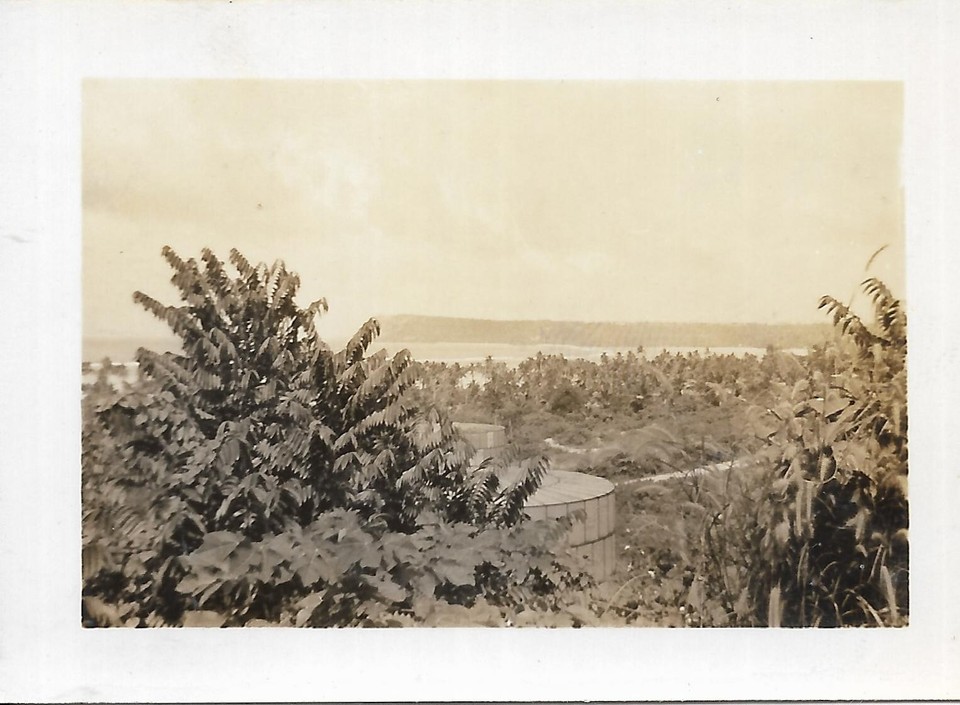 9 vintage photos 1940s soldier cliff landscapes barracks Guam WWII era ...