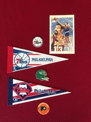 Philadelphia Eagles, 76ers, Phillies & Flyers Mini Pennants, Magnets ...